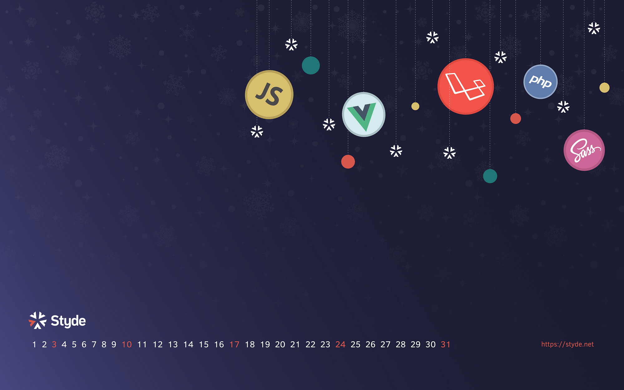 Styde.net Laravel Wallpaper !. Wallpaper — Navidad 2017 Styde.net | by ...