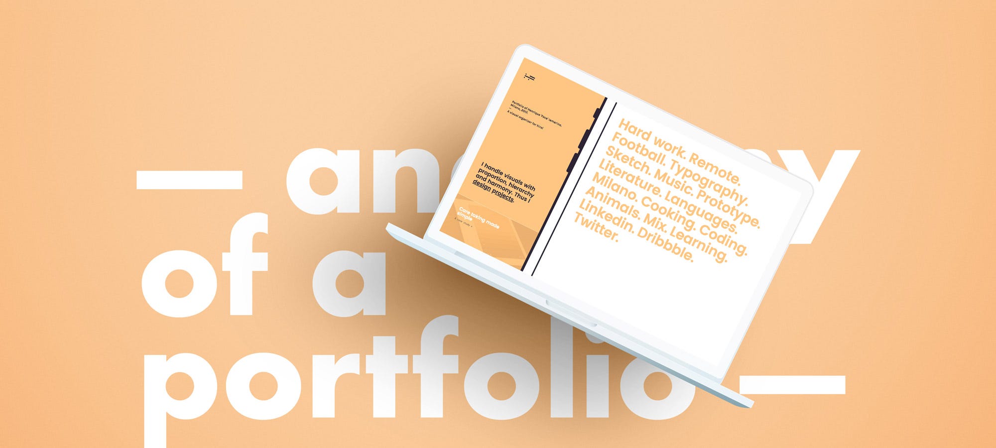The anatomy of a portfolio – Prototyping: From UX to Front End