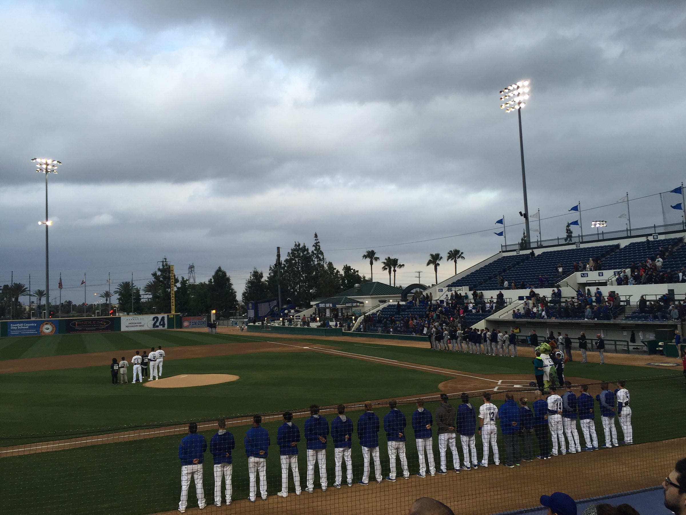 About Tuesday Night: Rancho Cucamonga Quakes, May 16, 2017