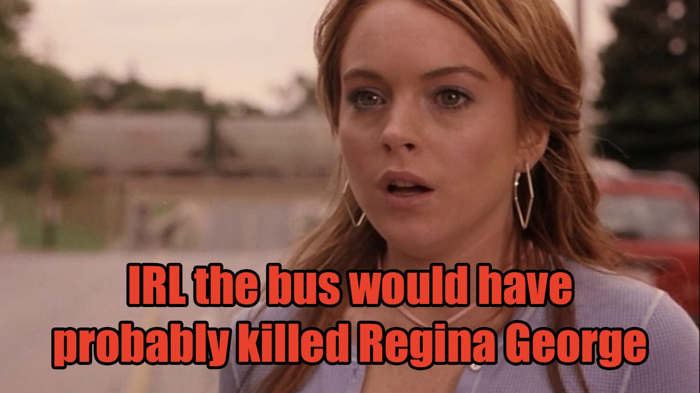 Wouldn’t The Bus Have Killed Regina In ‘Mean Girls’?