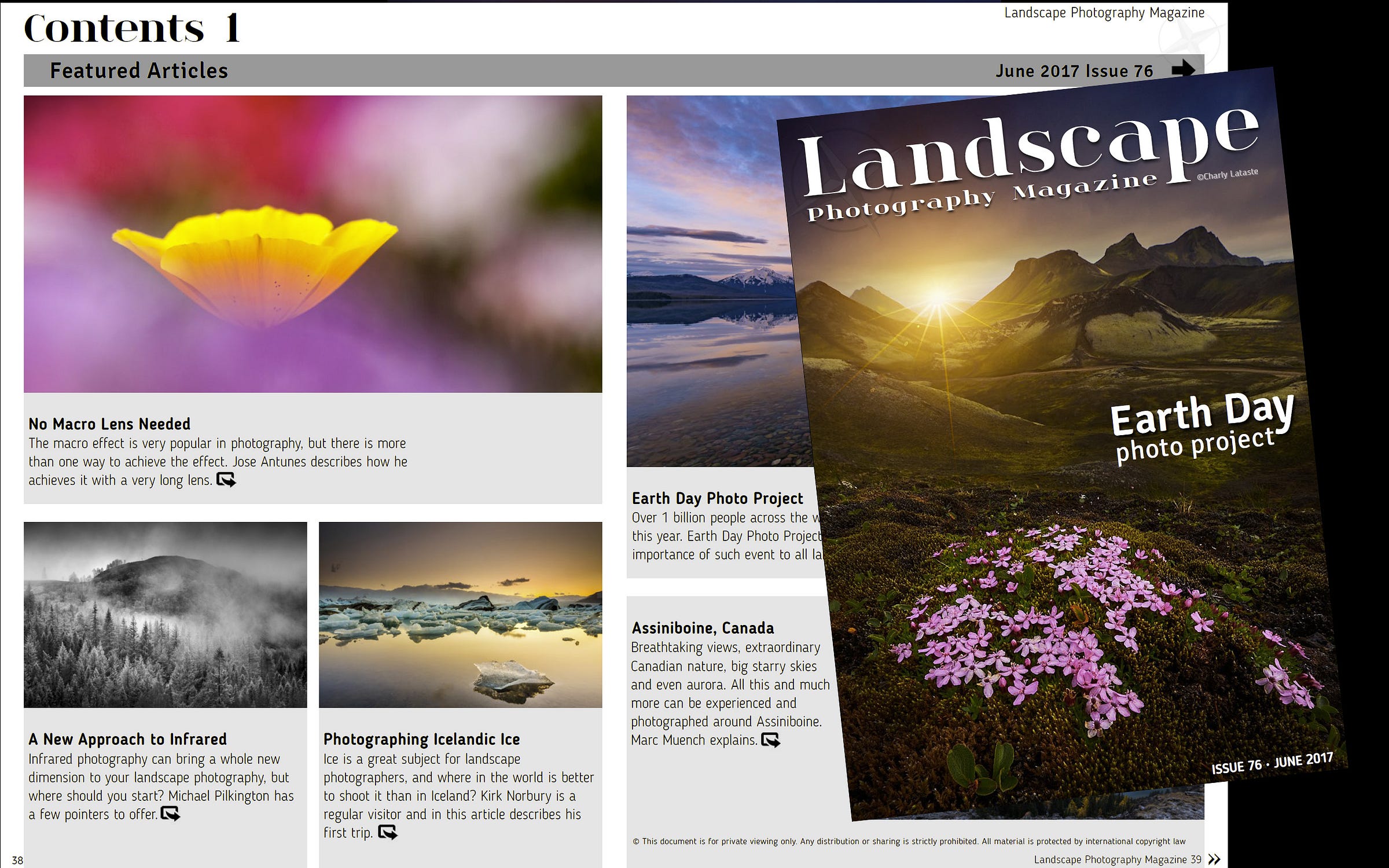My flowers and the Landscape Photography Magazine – Photography and ...