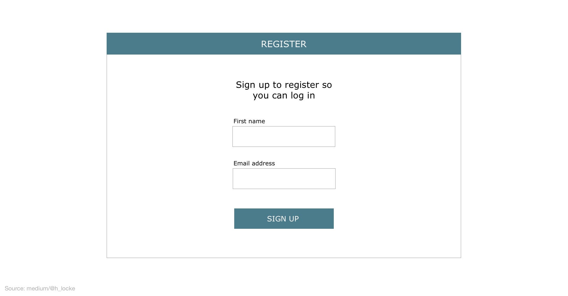 Sign in, sign up, log in, log up..? - by H Locke