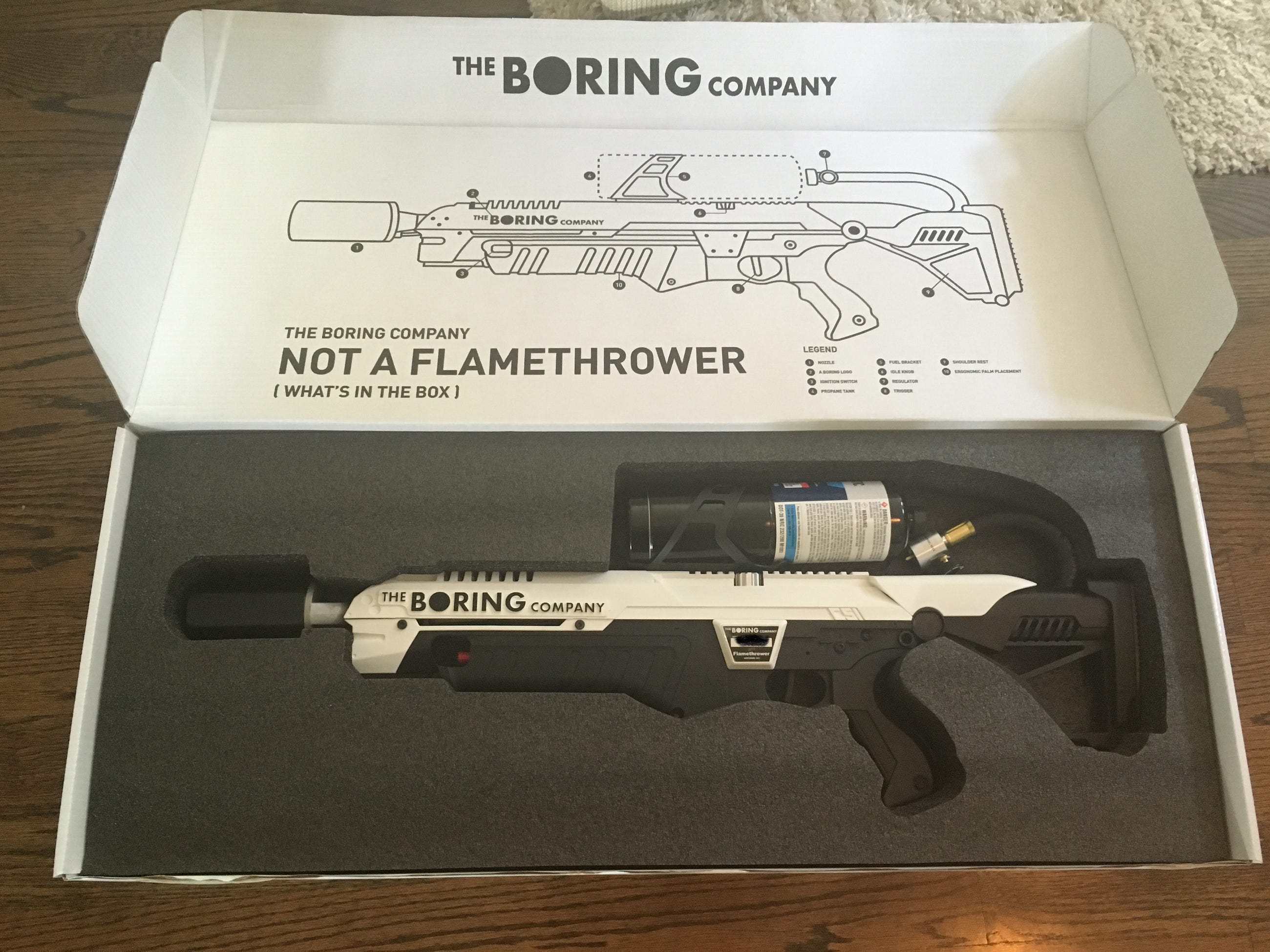 The Boring Company Flamethrower Pickup Party in D.C.