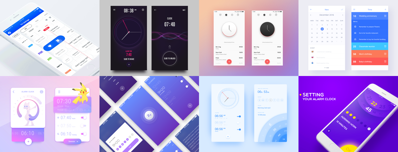 Reminder / Alarm — Design Inspiration – Muzli - Design Inspiration