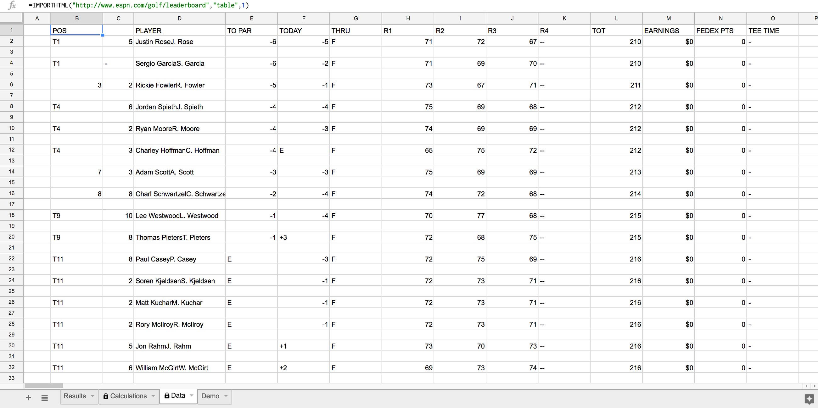 How to run an automated sports pool in a spreadsheet