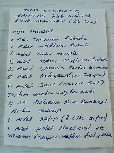 second Hand Block Machines Turkey 0090 551 986 97 26 Fırat Gümüş ...