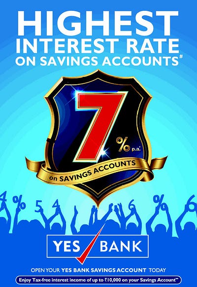 Grab 7% Interest Rate on Your Savings Account with YES BANK