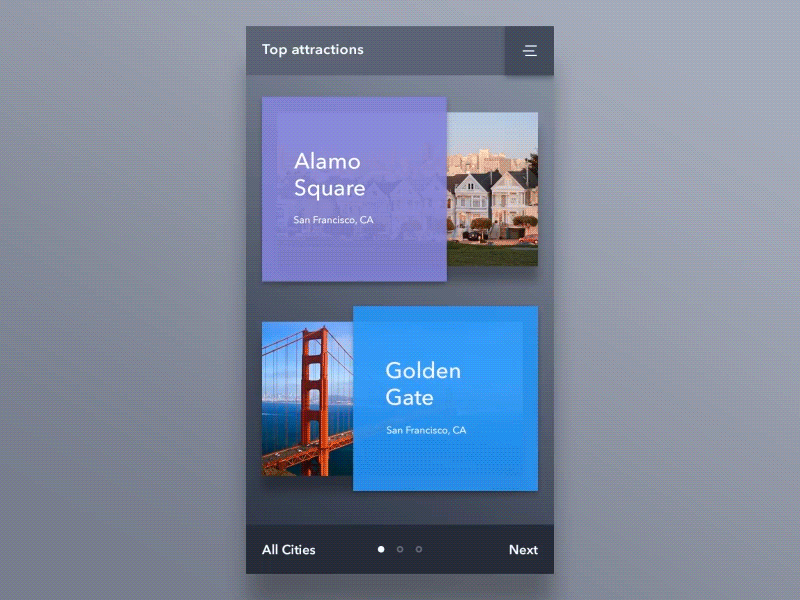 Mobile Interactions of the week #1 – Muzli -Design Inspiration