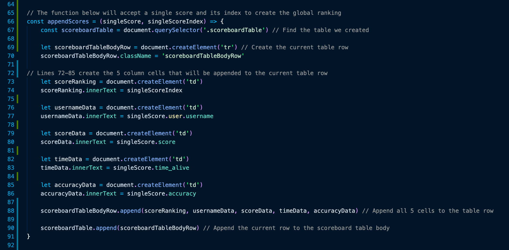 Creating A Dynamic HTML Table With JavaScript