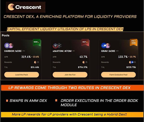 Special features of Crescent Dex's orderbook Module that makes it a ...
