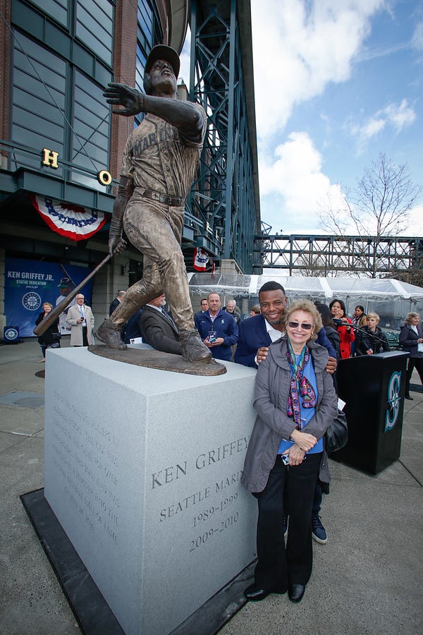 Mariners Unveil Ken Griffey Jr. Statue Outside Safeco Field