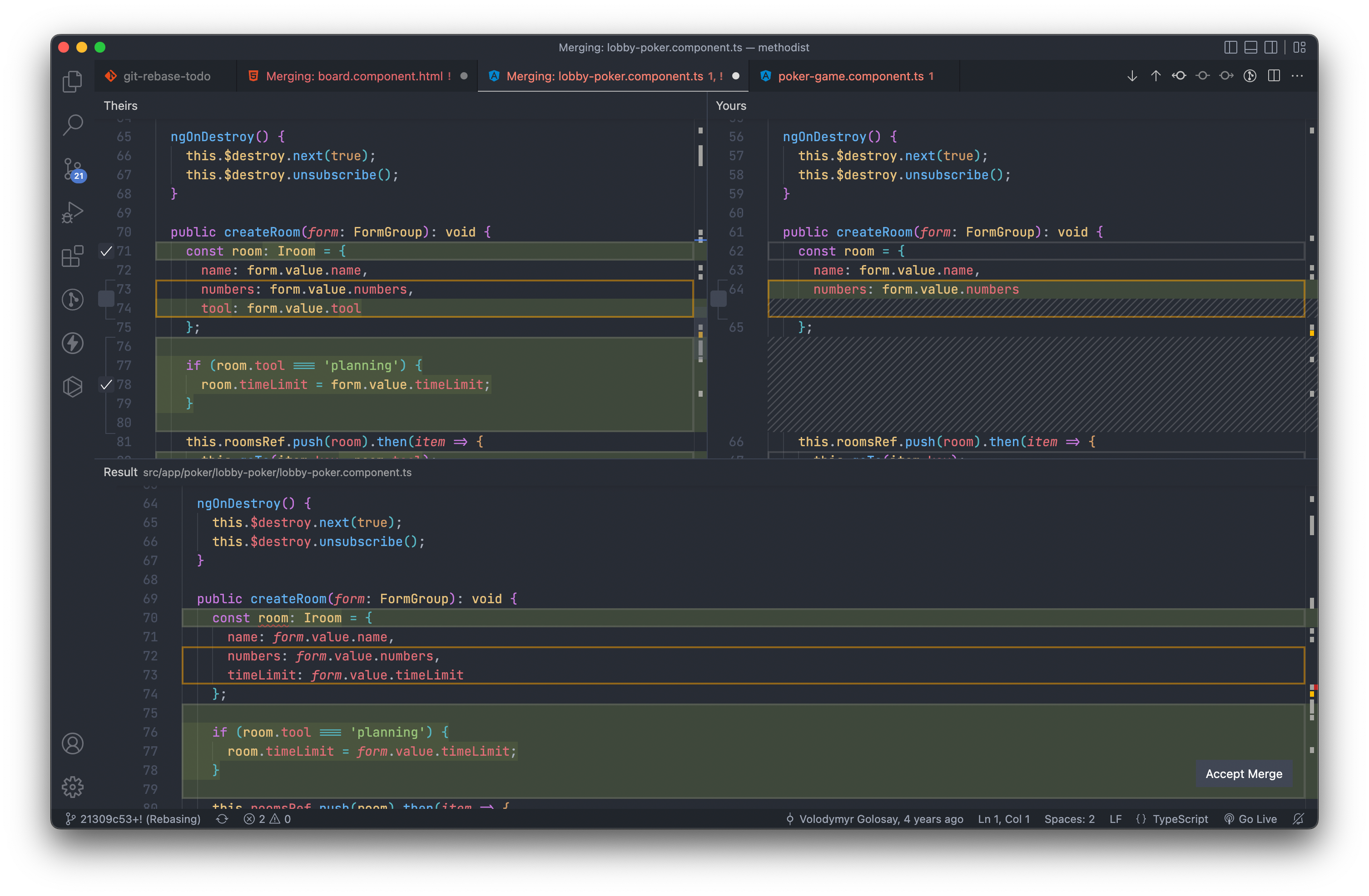 Finally Released 3 Column Merge Editor In VS Code 