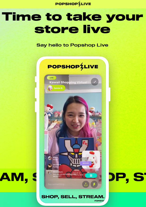Popshop Live is a live-shopping platform where sellers engage in a live ...