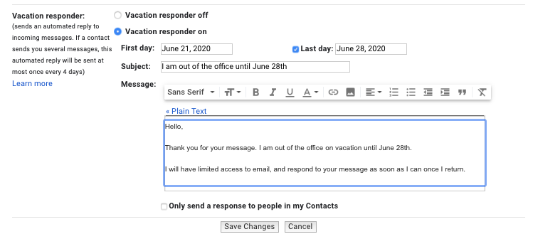 How to Create the Best Out-of-Office Message (15 Examples) | LaptrinhX