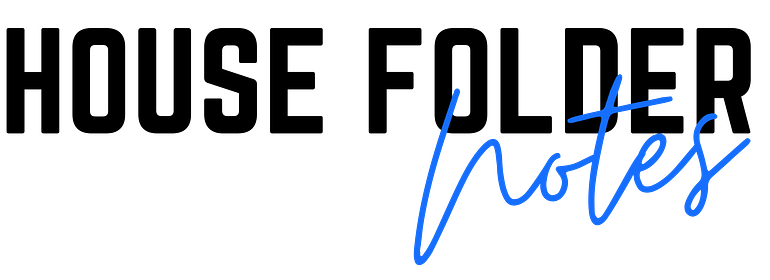 House Folder Notes - Medium