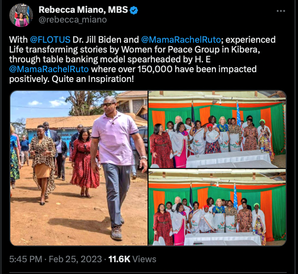 FALSE: These photos are not of Esther Ongeri with US First Lady Jill ...