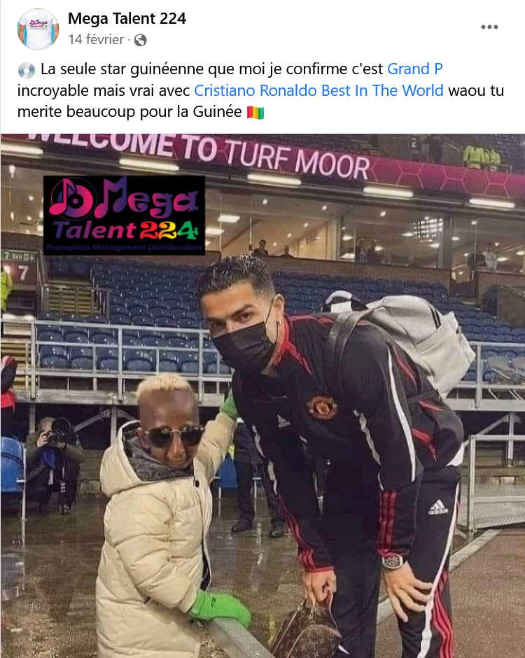 MANIPULÉE : Cette photo de l’artiste guinéen Grand P et du footballeur ...