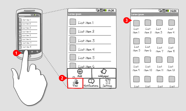 Exemplos recentes de wireframes do I Love Wireframes