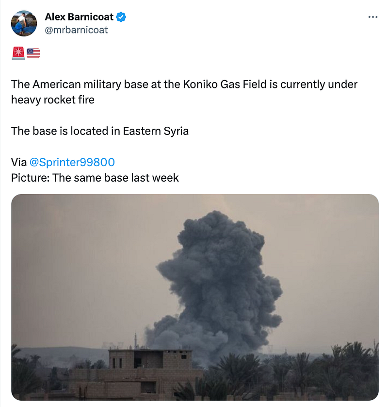 PARTLY FALSE: This image is not of a 2024 attack on American military ...