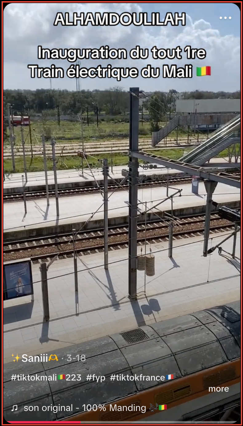 FAUX : Cette vidéo ne montre pas l’inauguration du premier train ...