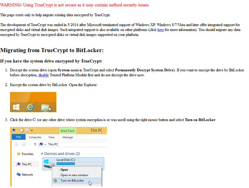 The Fall of TrueCrypt and Rise of VeraCrypt
