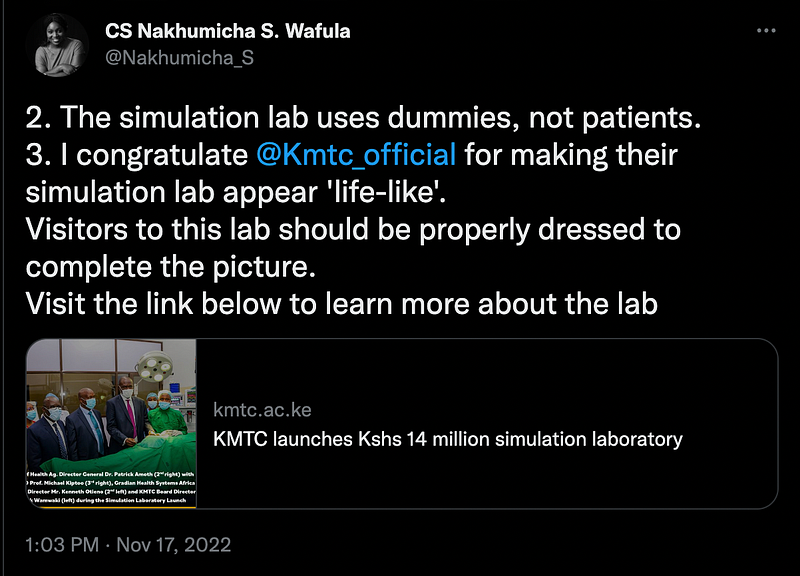 FALSE: This image is not of Kenya’s Health CS Susan Nakhumicha ...