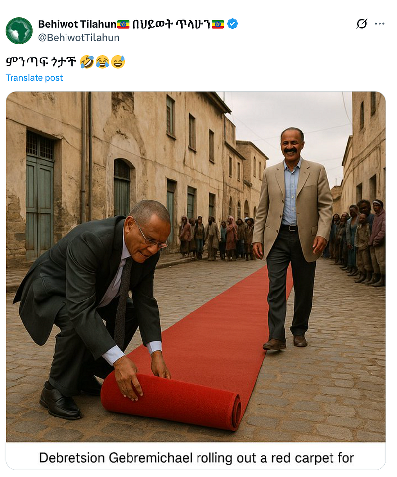 FAKE: This image of Debretsion Gebremichael is fabricated