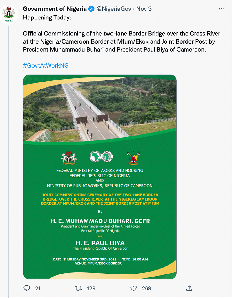 FALSE: This image is not of the border bridge linking Uganda and Kenya