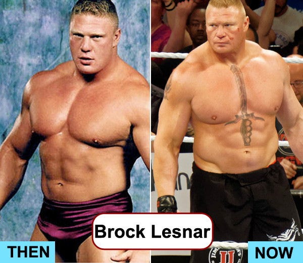 Check Out Pictures of 10 WWE Wrestlers: Then and Now