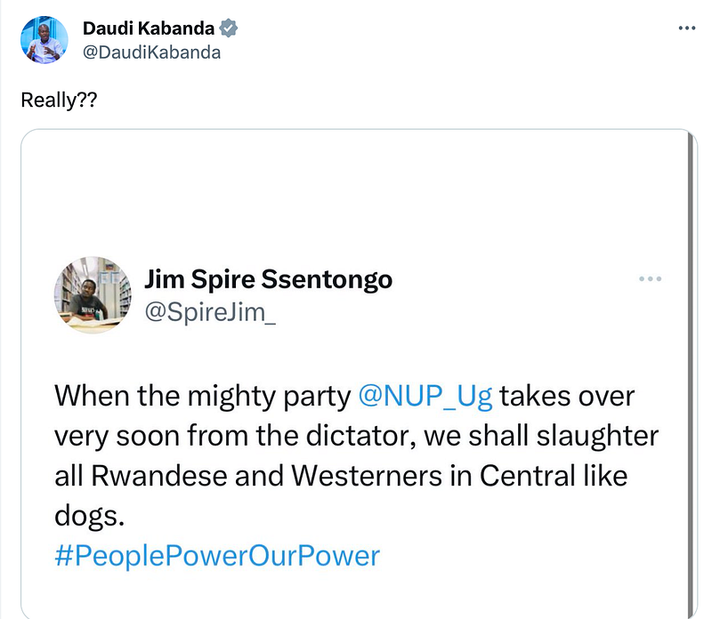 FAKE: A screenshot of a post claiming Ugandan cartoonist Spire ...