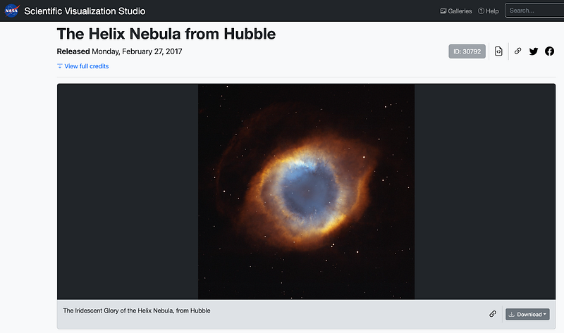 FAKE: This is not an image of the Helix Nebula captured by NASA’s ...