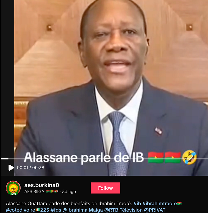 MANIPULÉE : Cette vidéo ne montre pas le Président Alassane Ouattara ...