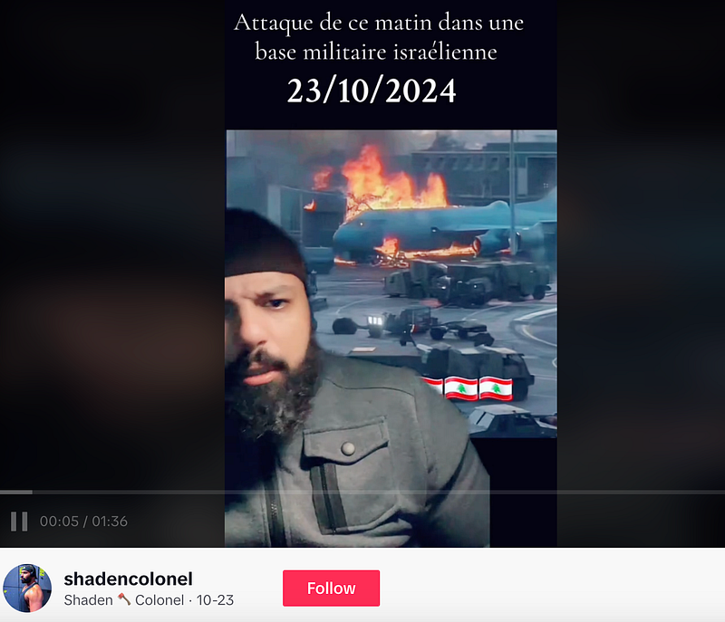 FAUX : Cette photo ne montre pas une attaque du Hezbollah dans une base ...