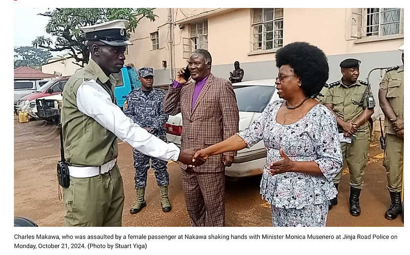 FALSE: Ugandan traffic officer Tusiime didn’t slap Mercy Bashisha