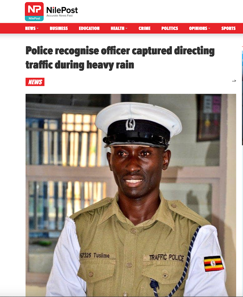 FALSE: Ugandan traffic officer Tusiime didn’t slap Mercy Bashisha