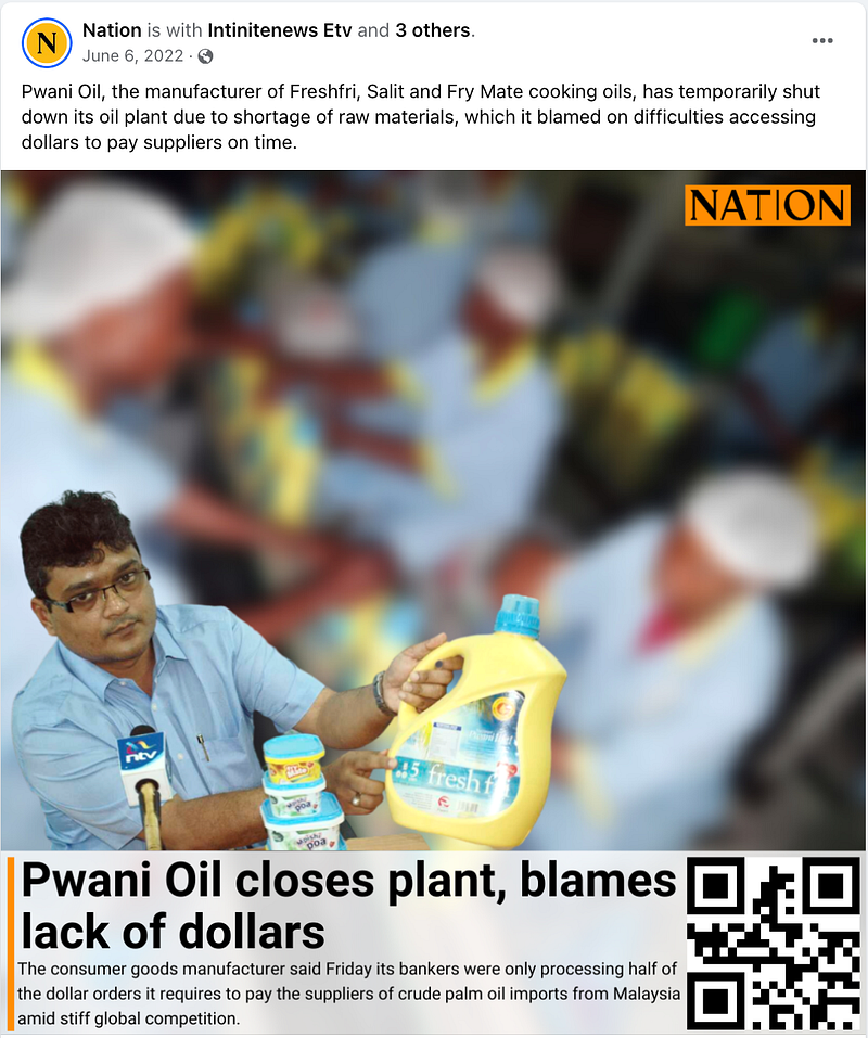 MISSING CONTEXT: Pwani Oil did not close its plant one year into ...