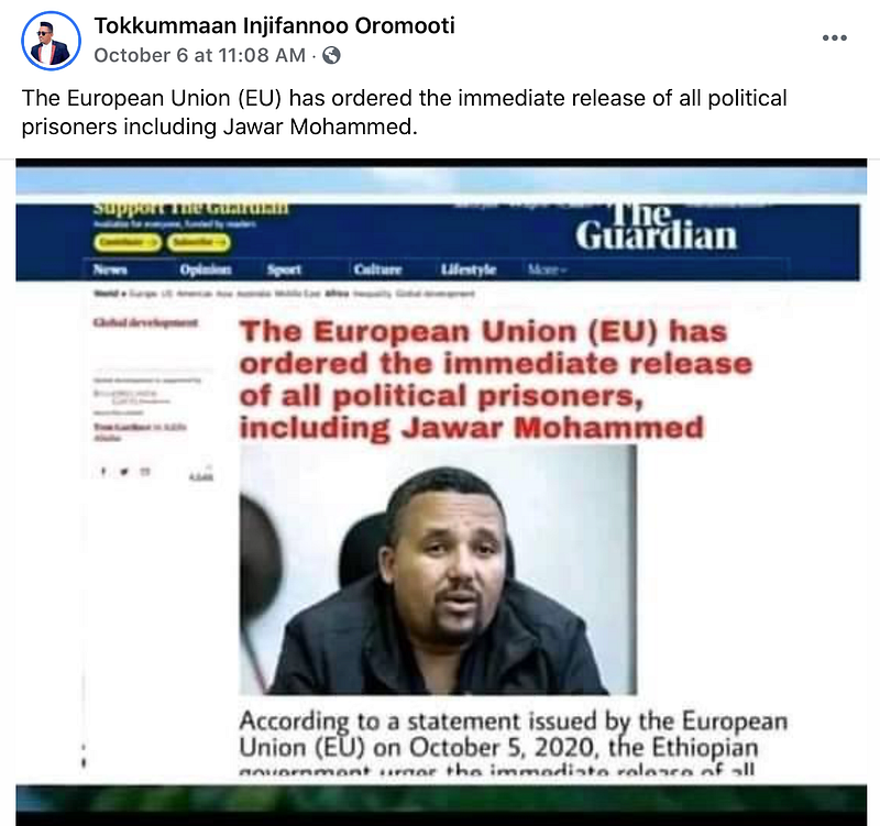 FALSE: European Union has not called for the release of prisoners in ...