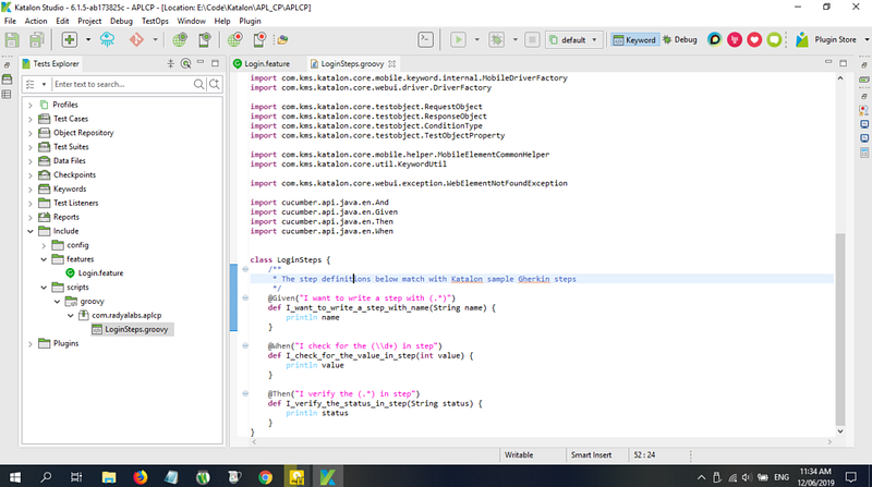 Mobile Test Automation menggunakan Katalon Studio dan Cucumber