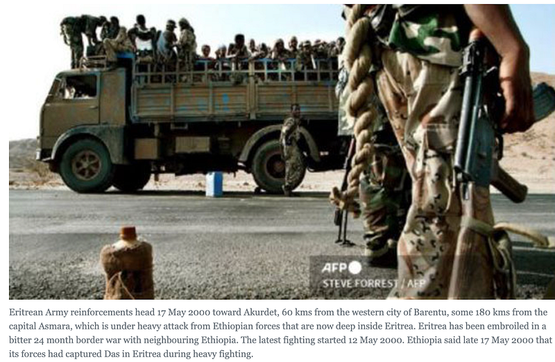 PARTLY FALSE: These are not Eritrean soldiers moving towards the border ...