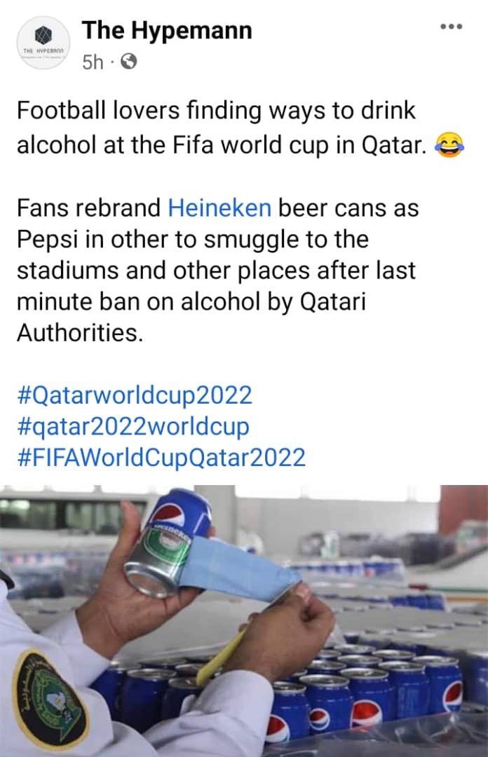 FALSE: Image doesn’t show beer disguised as Pepsi intercepted by ...