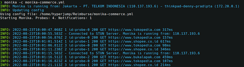 Monitor your competitor’s website performance using Monika
