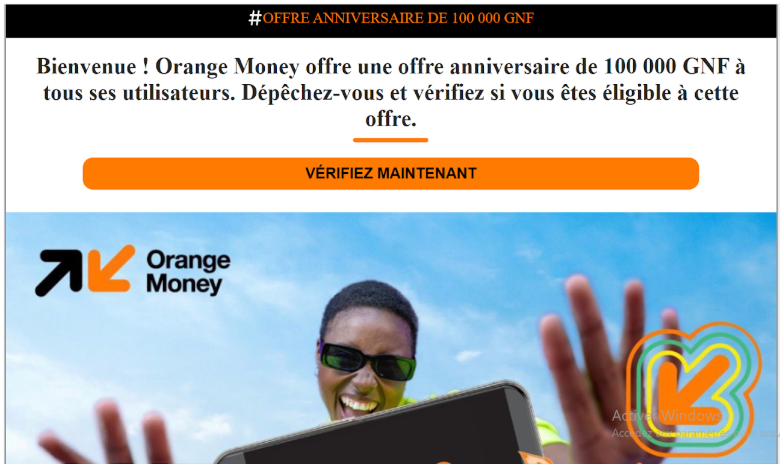 CANULAR : Ce site web offrant de prétendues primes d’anniversaire au ...
