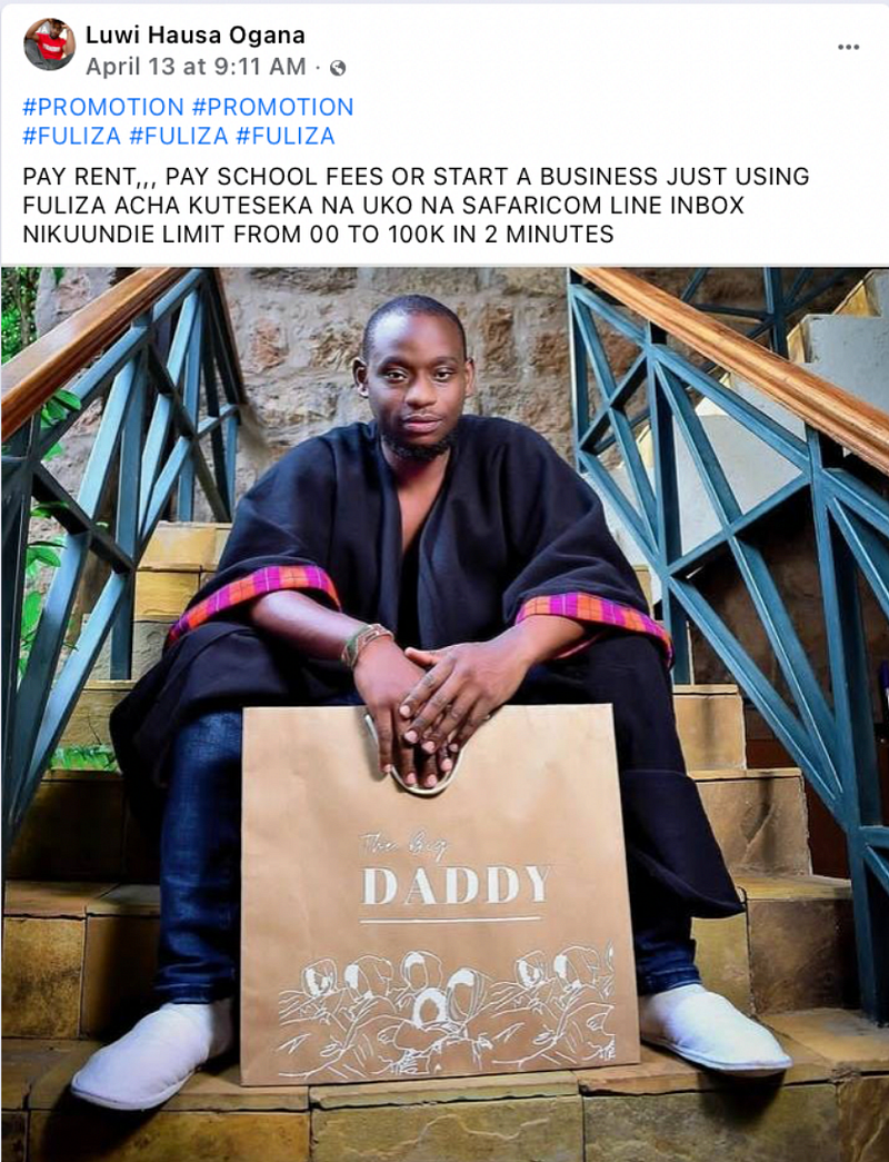 HOAX: This Facebook account running a Fuliza promotion doesn’t belong ...