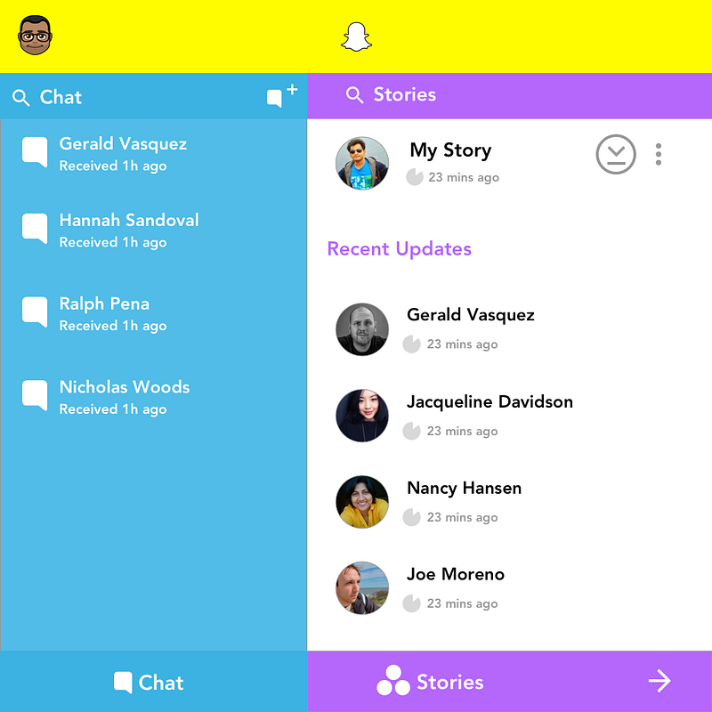 Snapchat Desktop (Work In Progress) – Joseph Kuuire – Medium