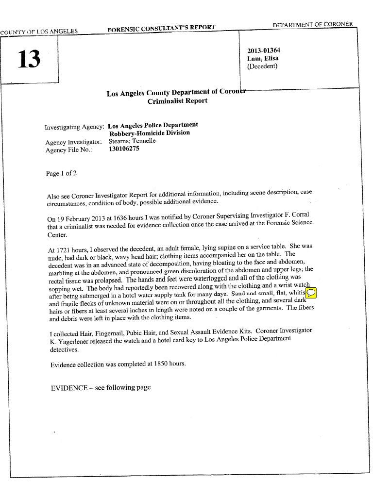 Elisa Lam’s Autopsy Report – Josh Dean – Medium