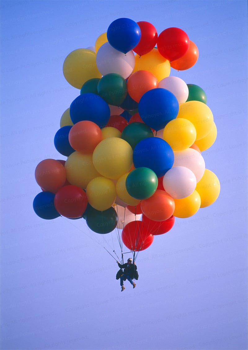Cluster Ballooning – Psihoyos Photography – Medium