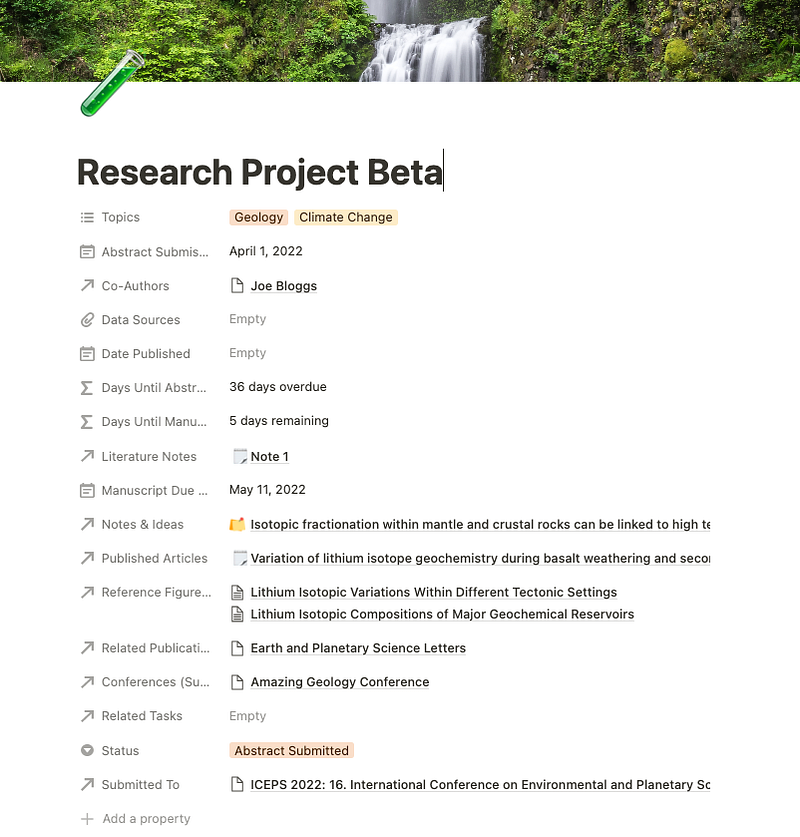 Notion for Academic Research Management - by Andy McDonald