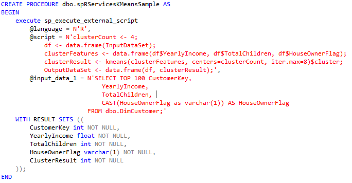 Exploring Sql Server R Services Dataveld