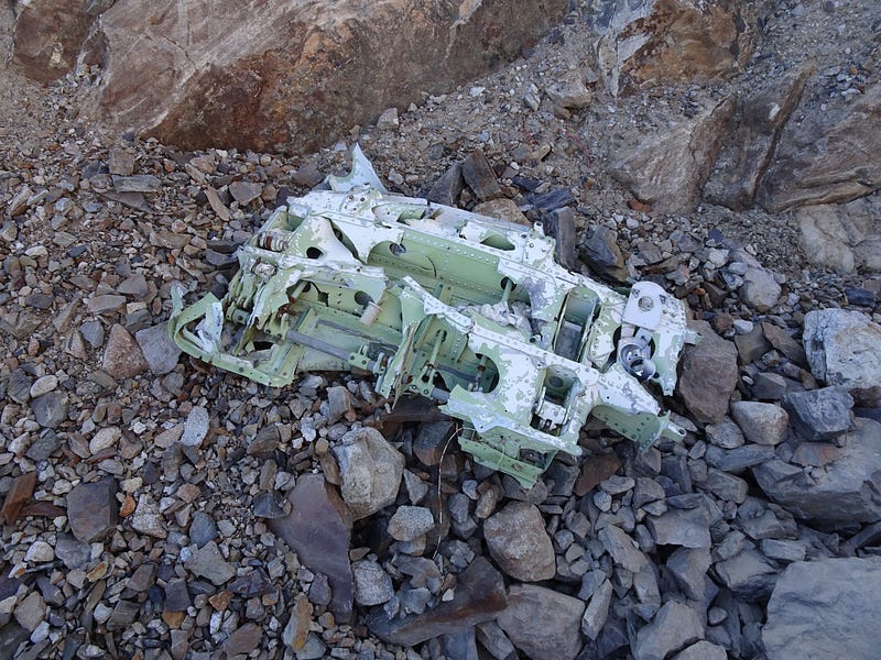 The debris of Flight 980 – Operation Thonapa
