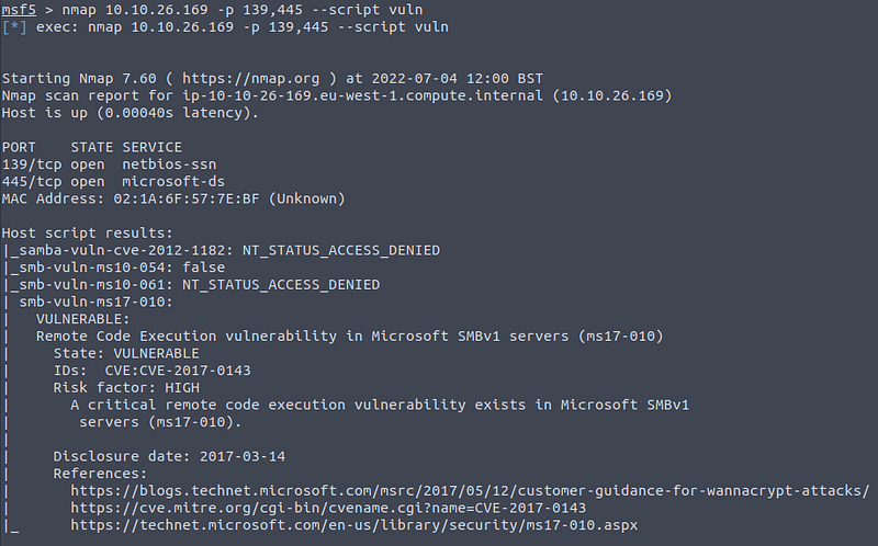 TryHackMe: Metasploit: Exploitation - Walkthrough - Jasper Alblas' Blog